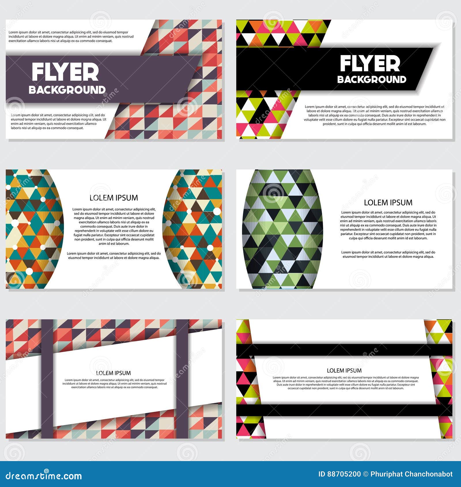 Low Poly Flyer Style Background Design Template Vector Illustration ...