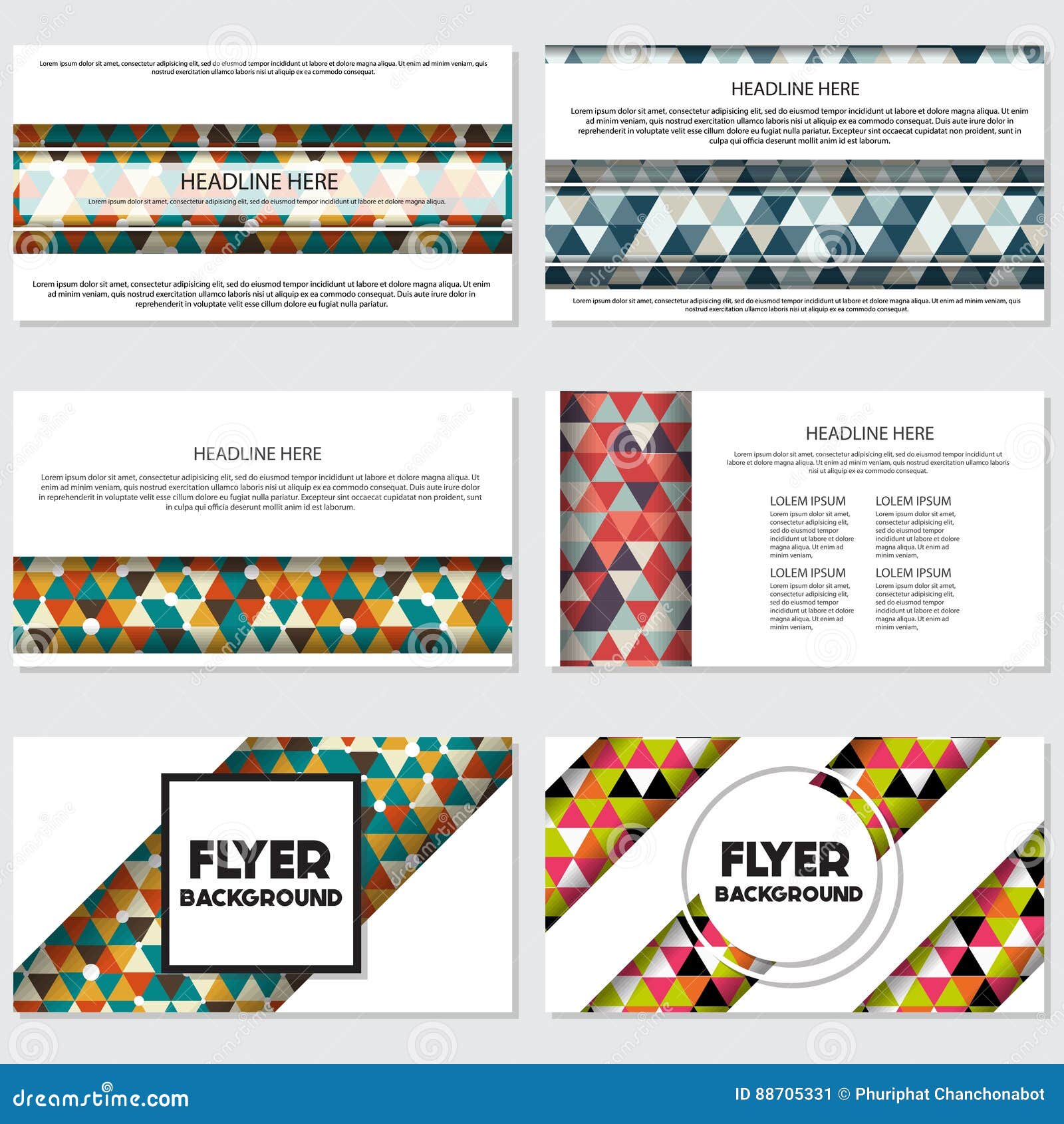 Low Poly Flyer Style Background Design Template Vector Illustration ...