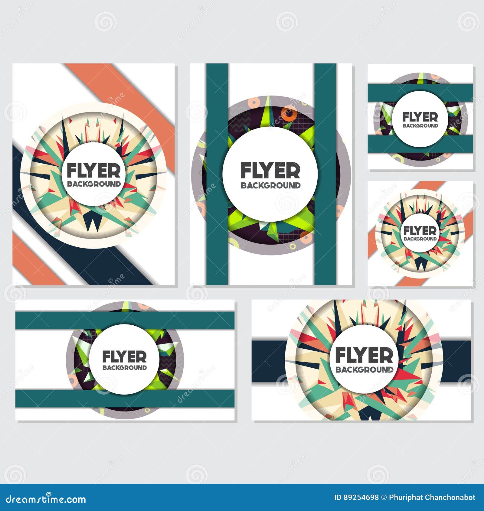 Low Poly Flyer Style Background Design Template Stock Vector ...