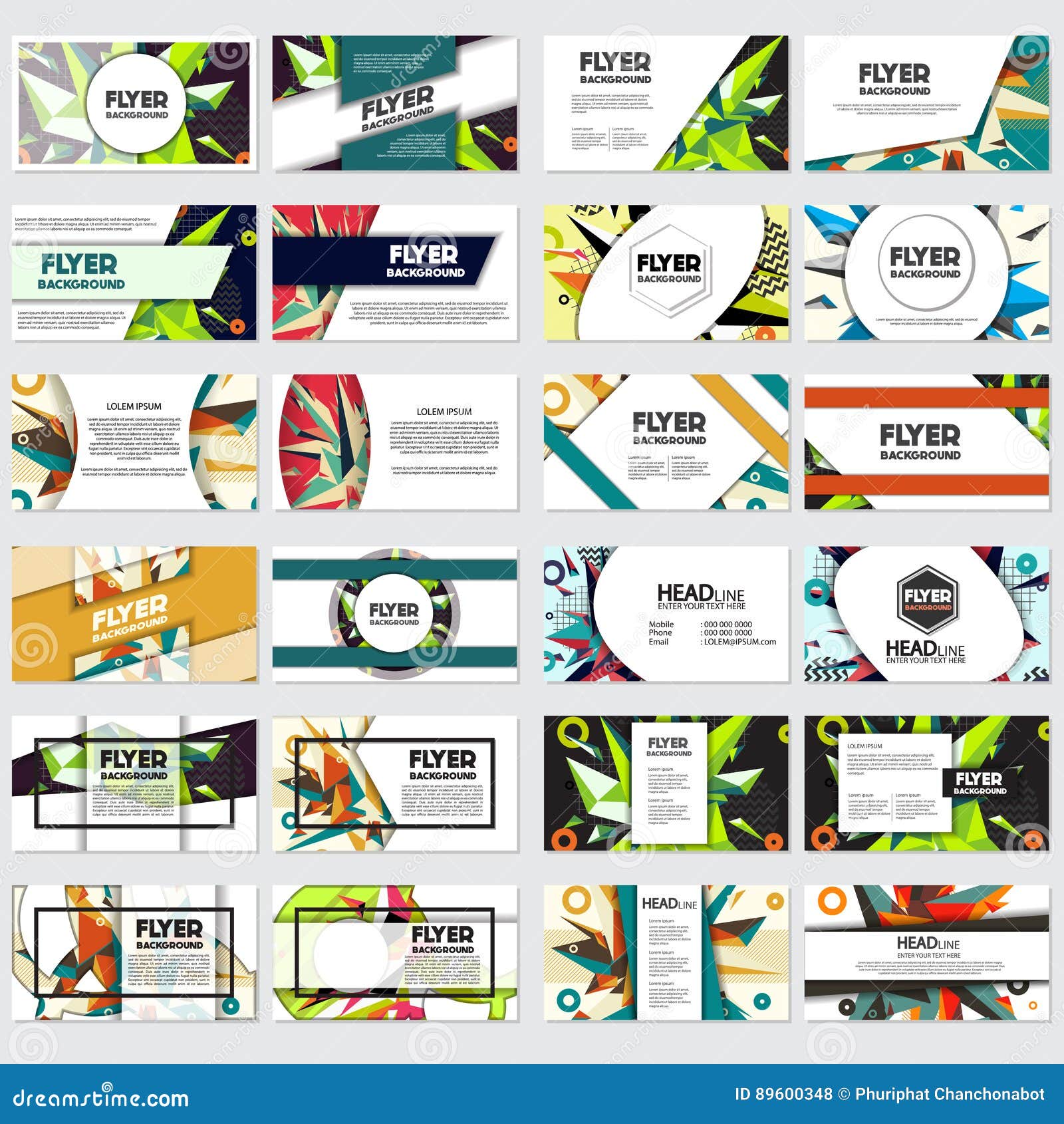 Low Poly Flyer Style Background Design Template Vector Illustration ...