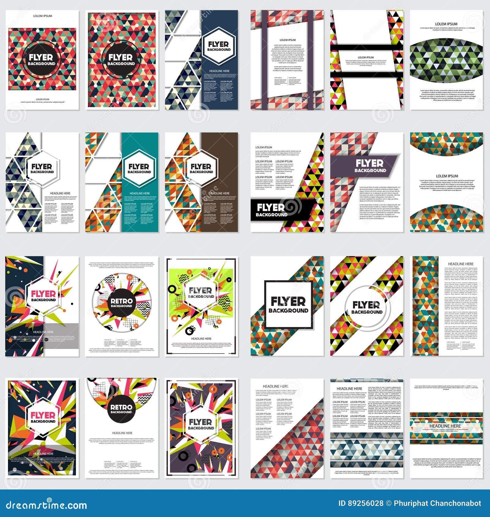 Low Poly Flyer Style Background Design Template Vector Illustration ...