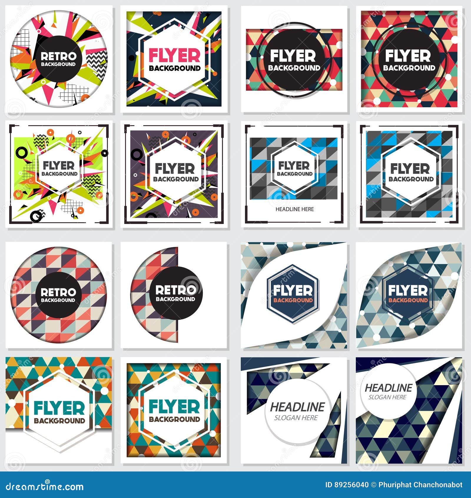 Low Poly Flyer Style Background Design Template Vector Illustration ...