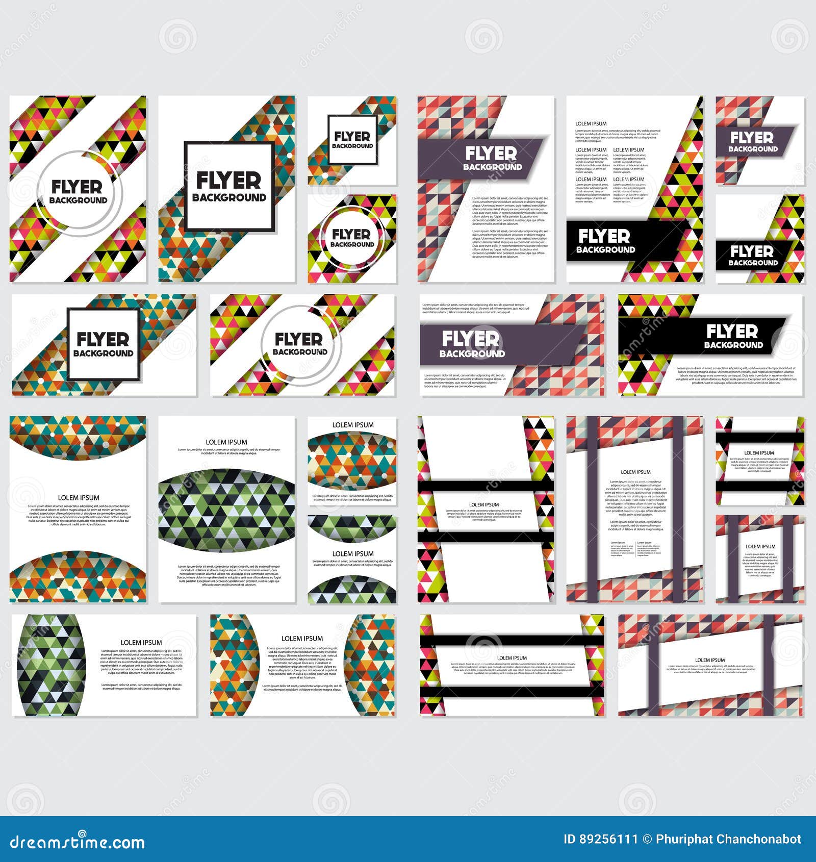 Low Poly Flyer Style Background Design Stock Vector - Illustration of ...