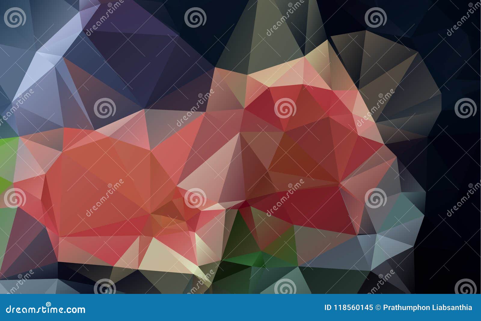 Low Poly Geometric Background Consisting of Triangles of Different ...