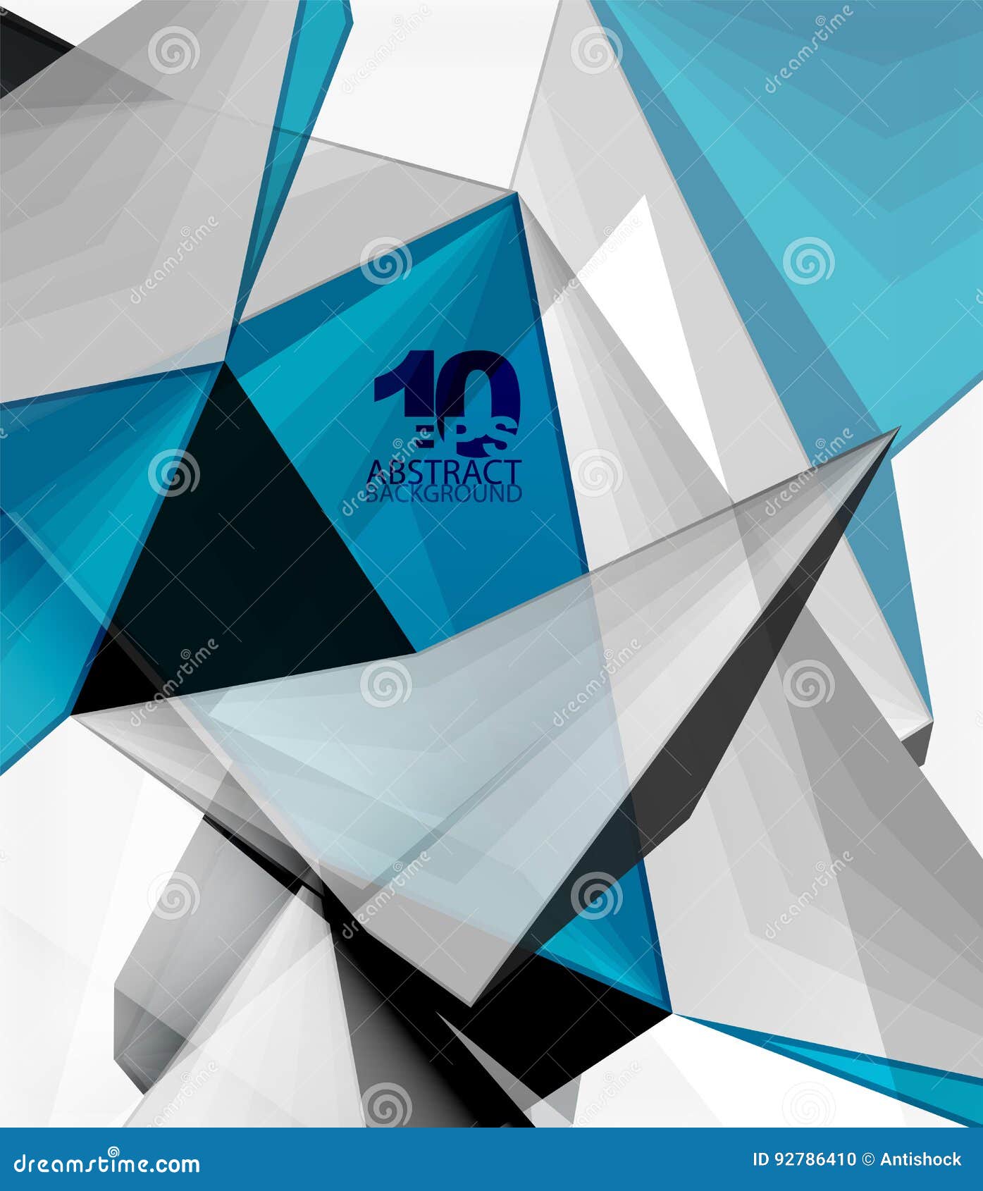 Low Poly Geometric 3d Shape Background Stock Vector - Illustration of ...