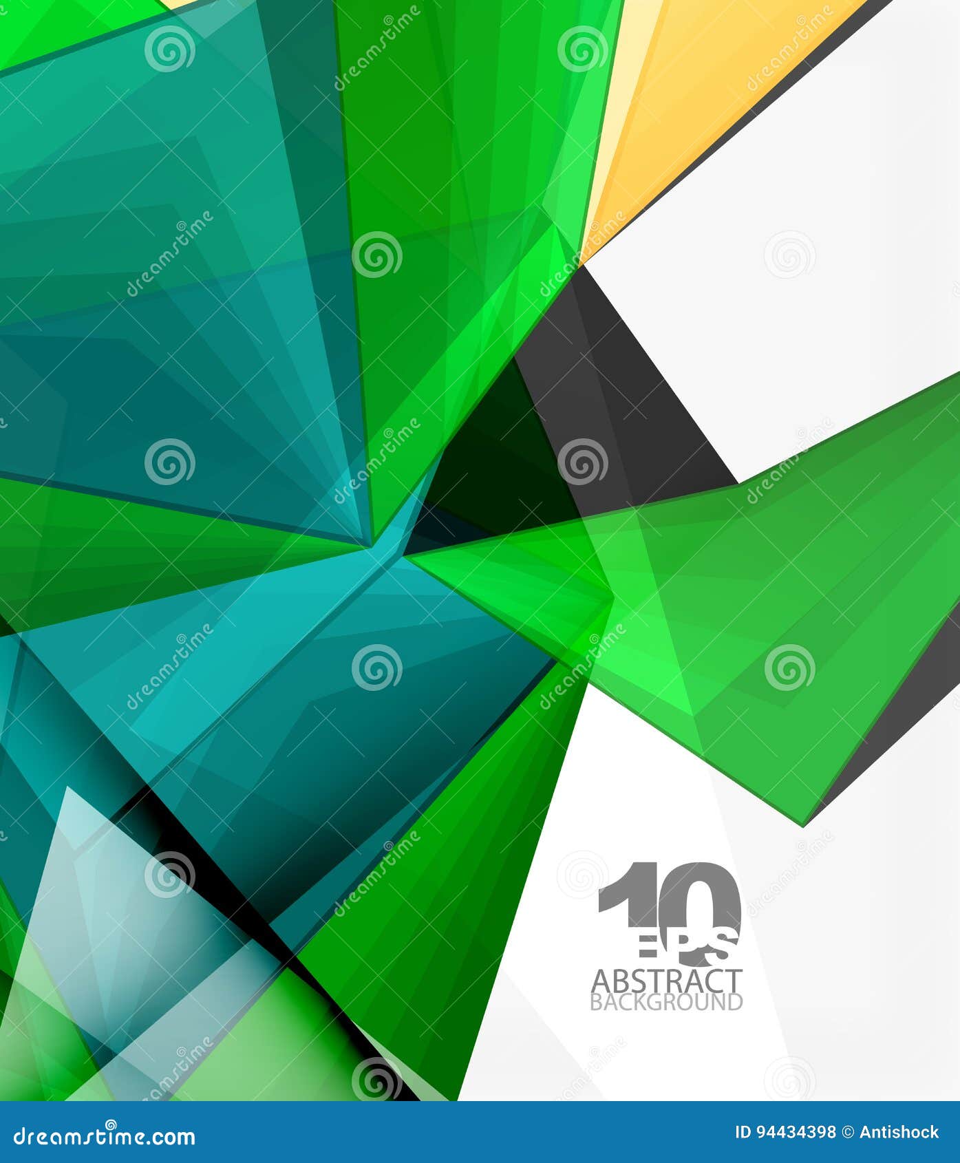 Low Poly Geometric 3d Shape Background Stock Vector - Illustration of ...
