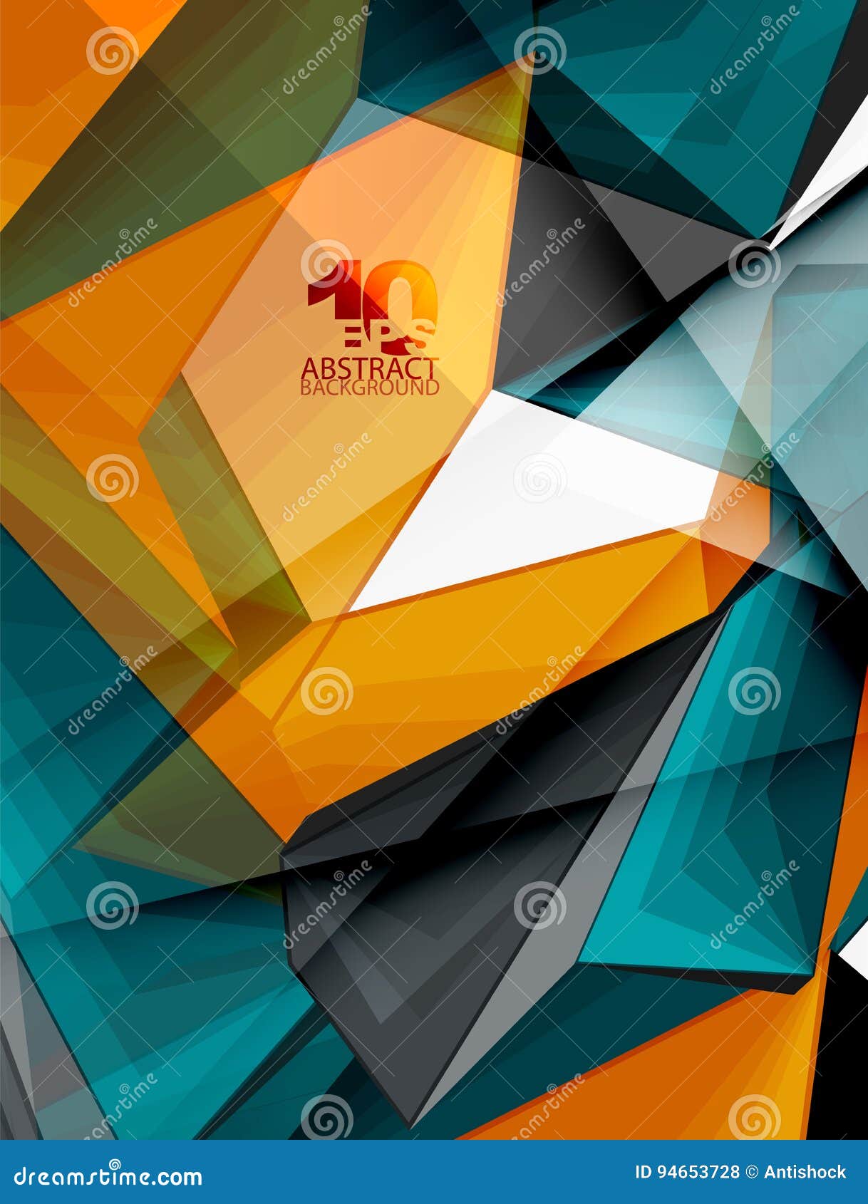 Low Poly Geometric 3d Shape Background Stock Vector - Illustration of ...