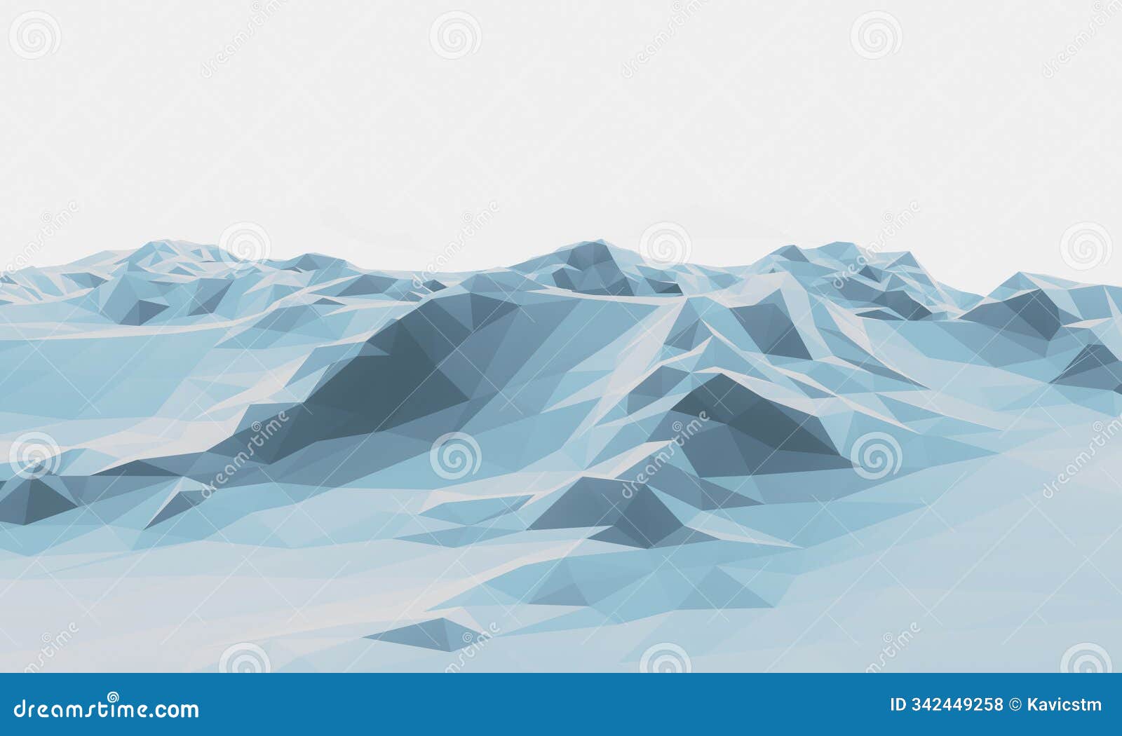 Low Poly Ice Mountain. Ice Terrain Stock Photo - Image of snow, valley ...