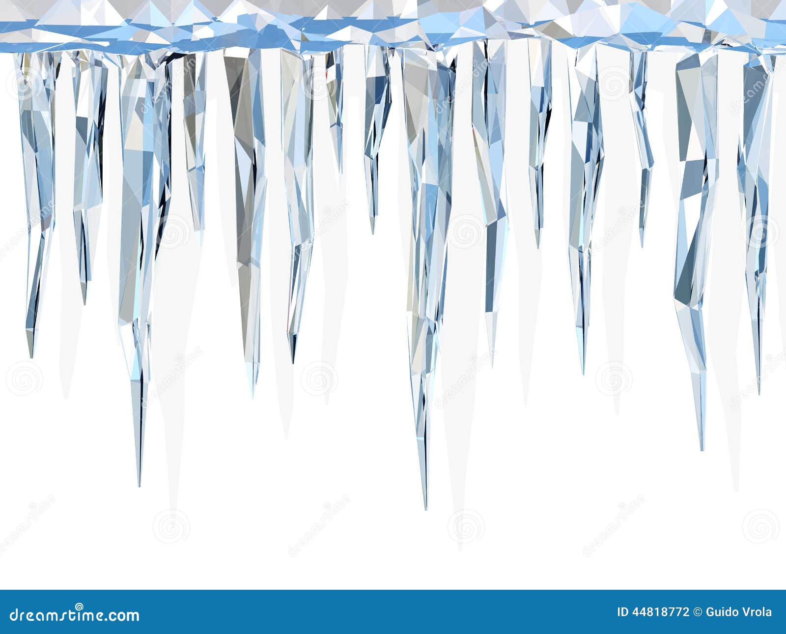 Low poly icicles stock illustration. Illustration of glass - 44818772