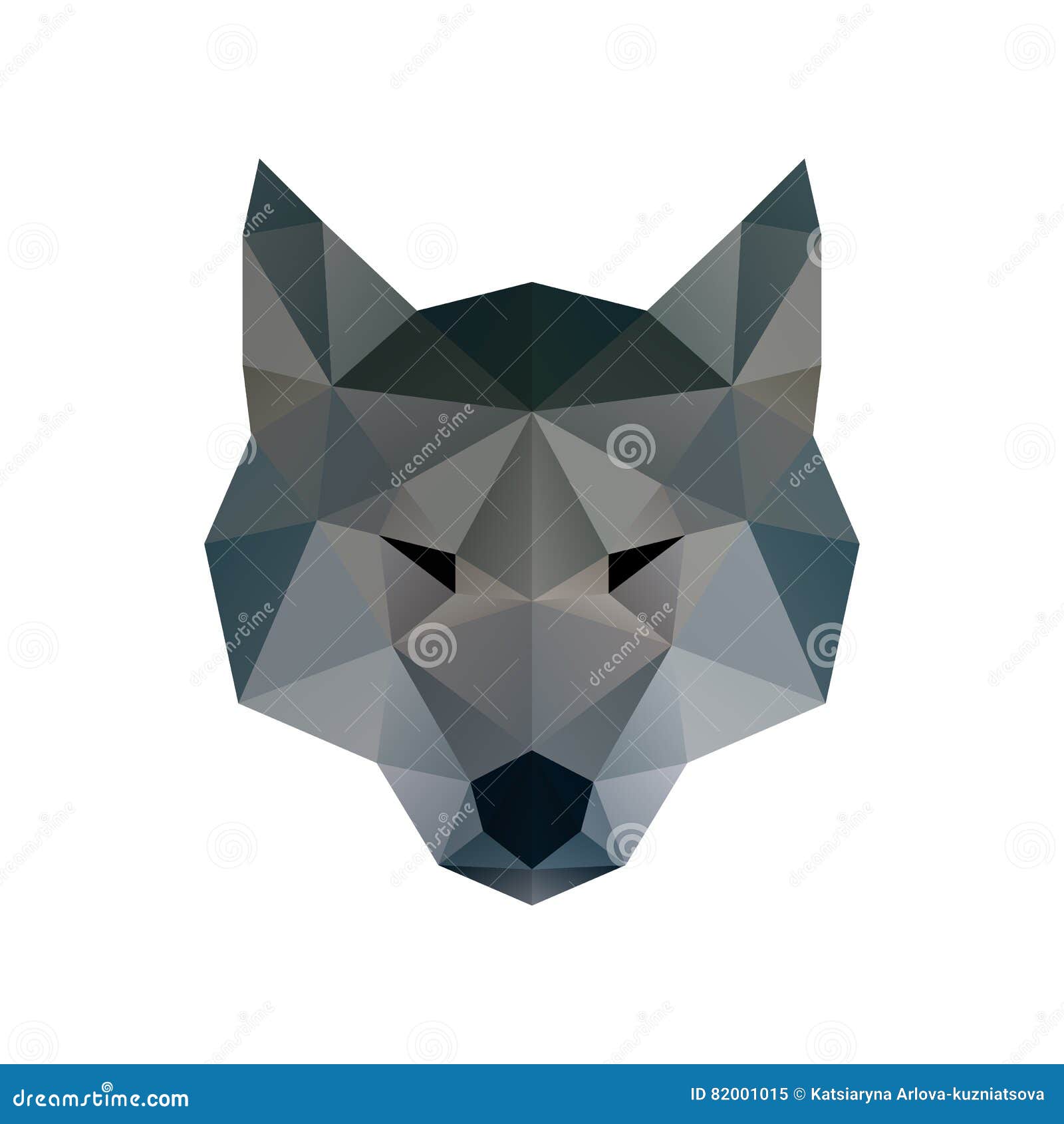 Low Poly Illustration. Wolf Stock Vector - Illustration of cartoon ...