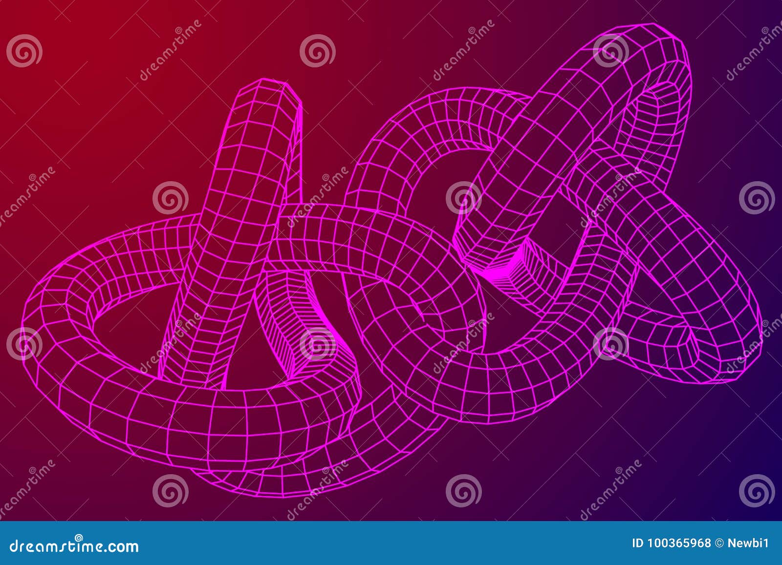 Low Poly Knot or Wire Wireframe Mesh Background. Stock Vector ...