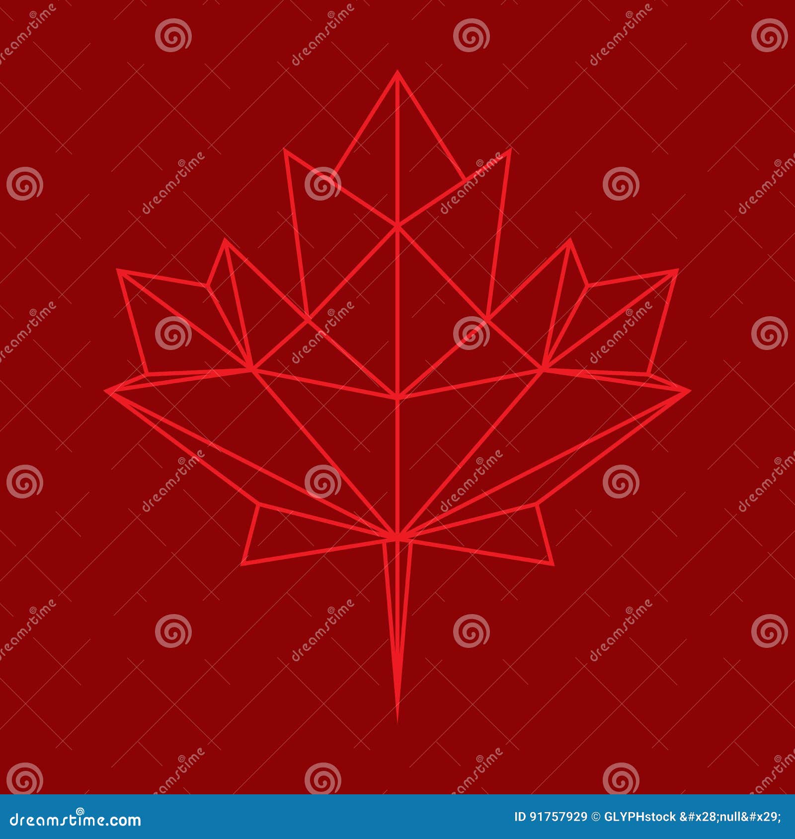 Low Poly Leaf stock vector. Illustration of leaf, fall - 91757929