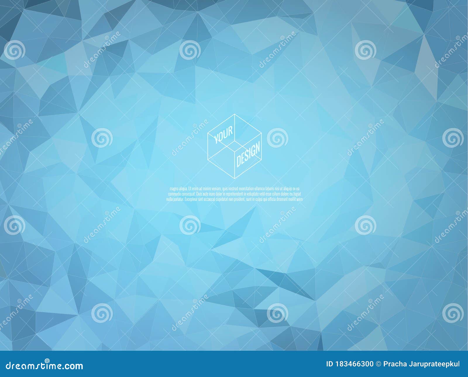 Low Poly Light Blue BG for Your Artwork Stock Vector - Illustration of ...