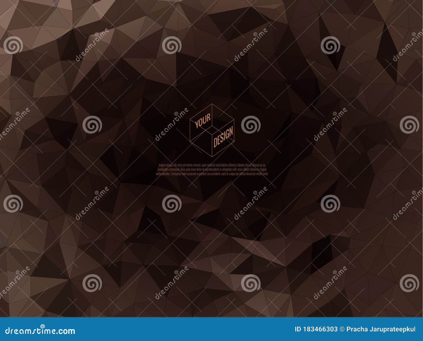 Low Poly Light Brown BG for Your Artwork Stock Vector - Illustration of ...