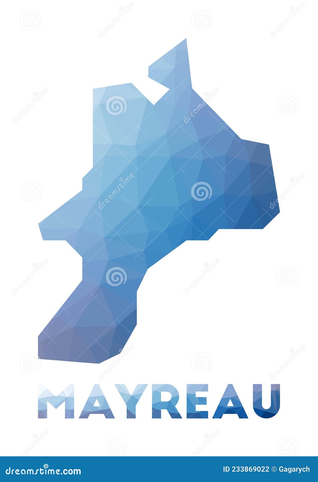 Low poly map of Mayreau. stock vector. Illustration of polygonal ...