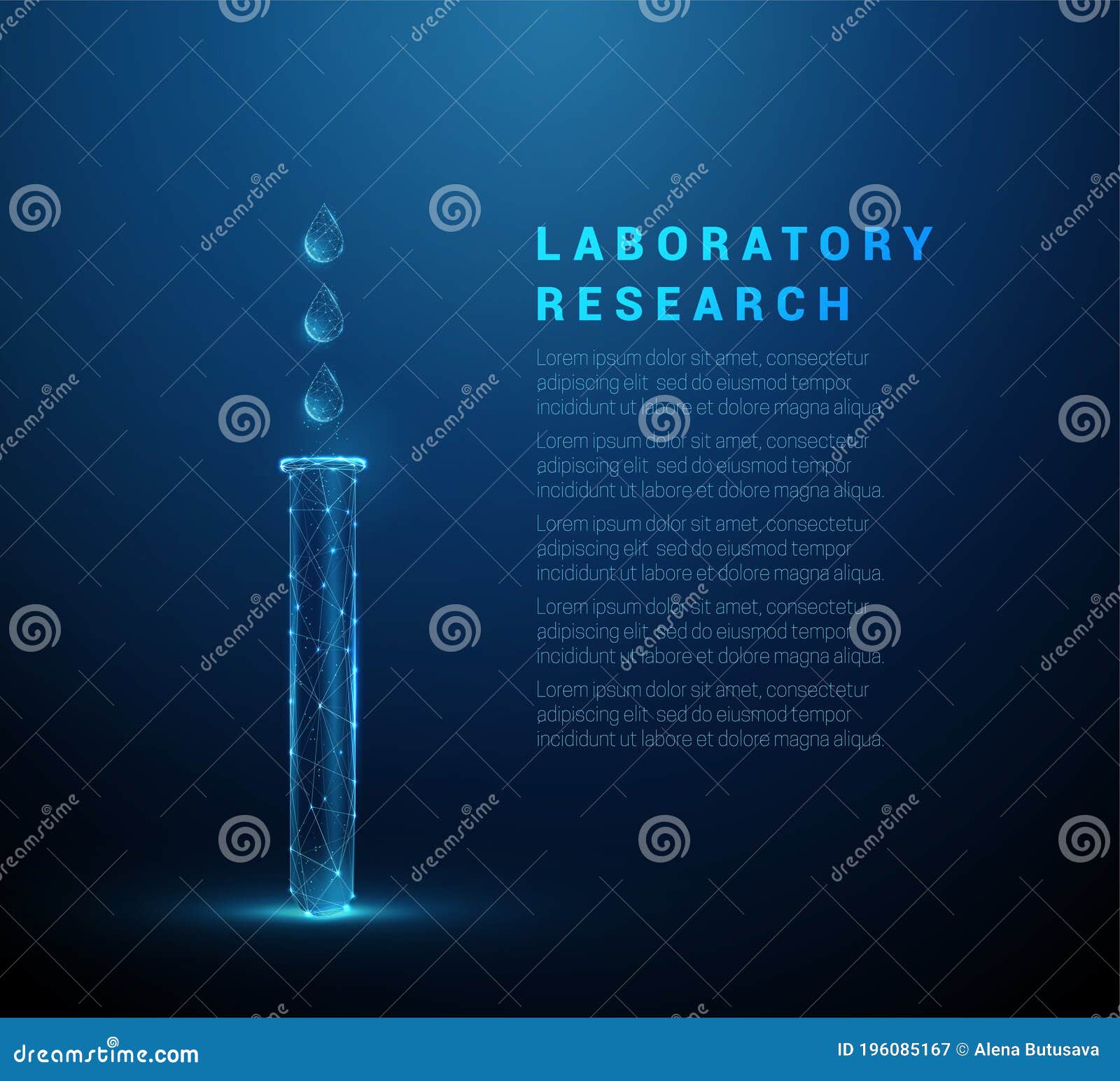 Medical Tube With Blood Sample On The Glass For Express Text For ...