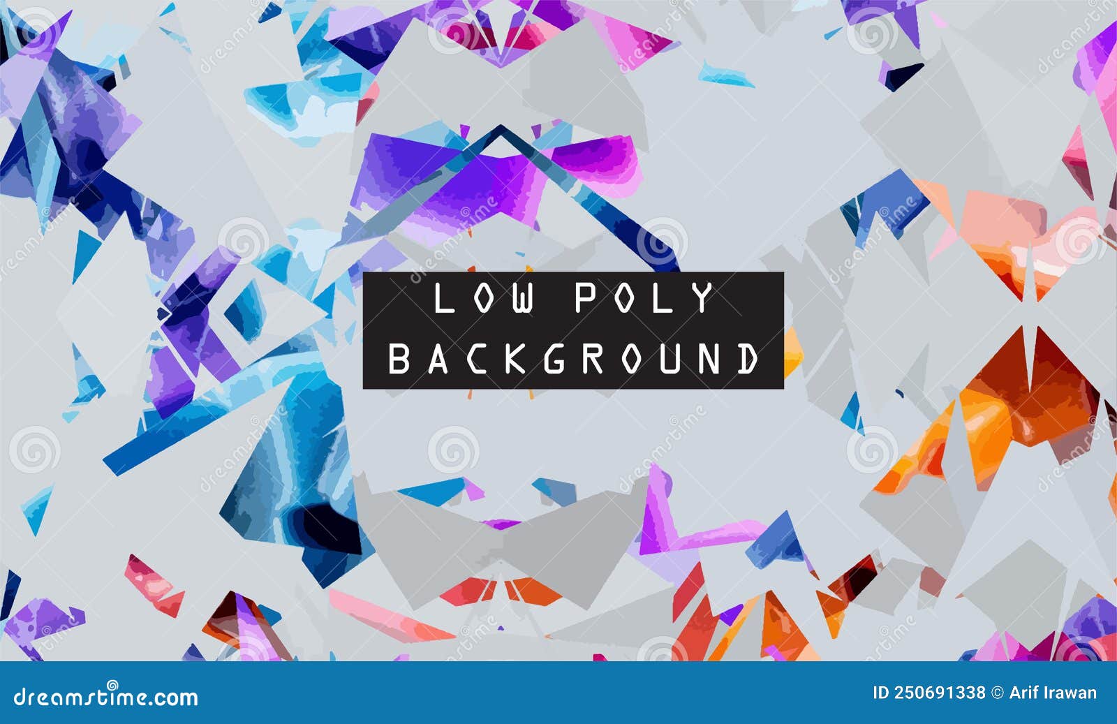 LOW POLY MIX COLOR WALLPAPER VECTOR Stock Vector - Illustration of ...