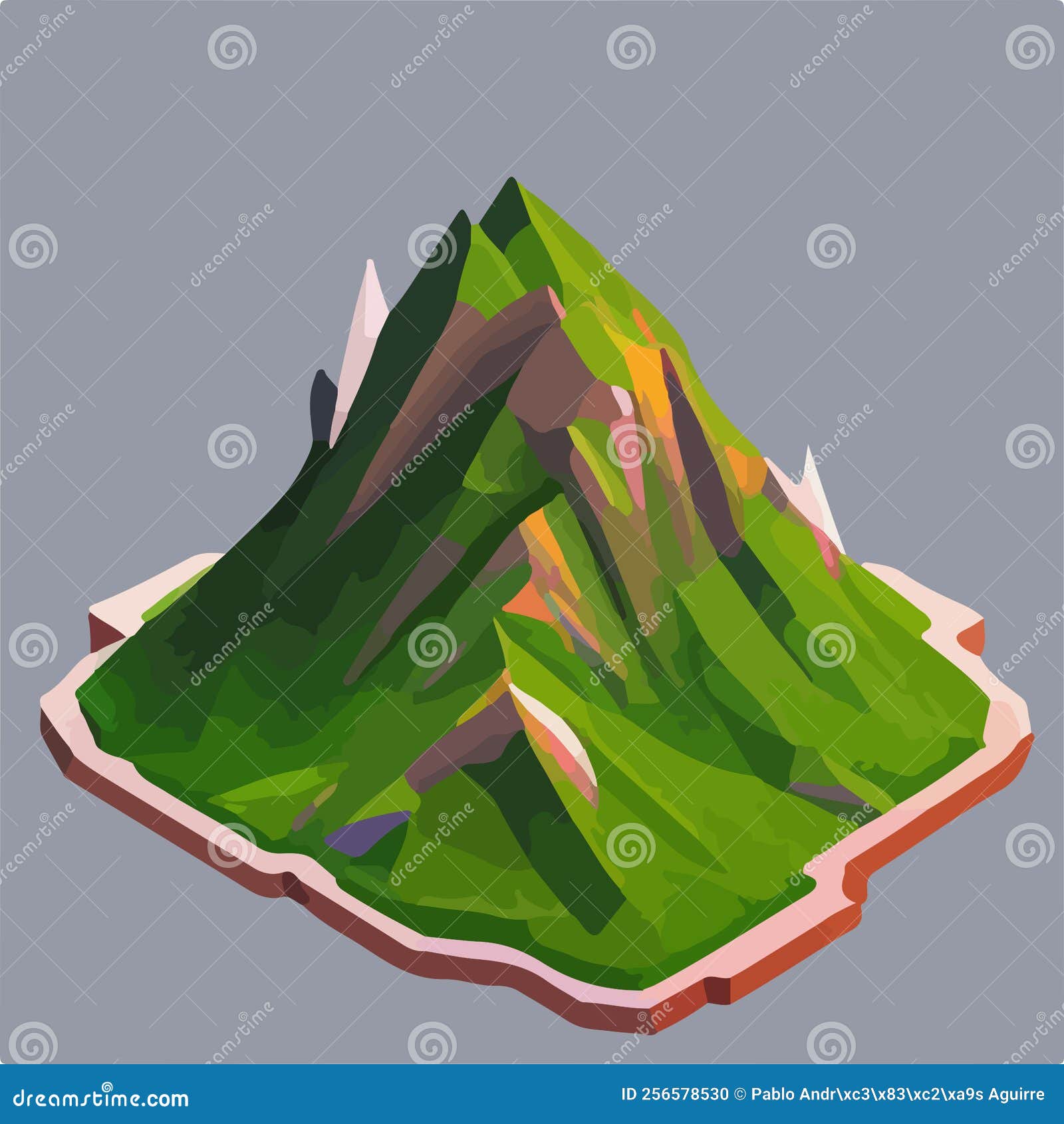 Low Poly Mountains Landscape Vector Stock Vector - Illustration of cartoon, ecology: 256578530
