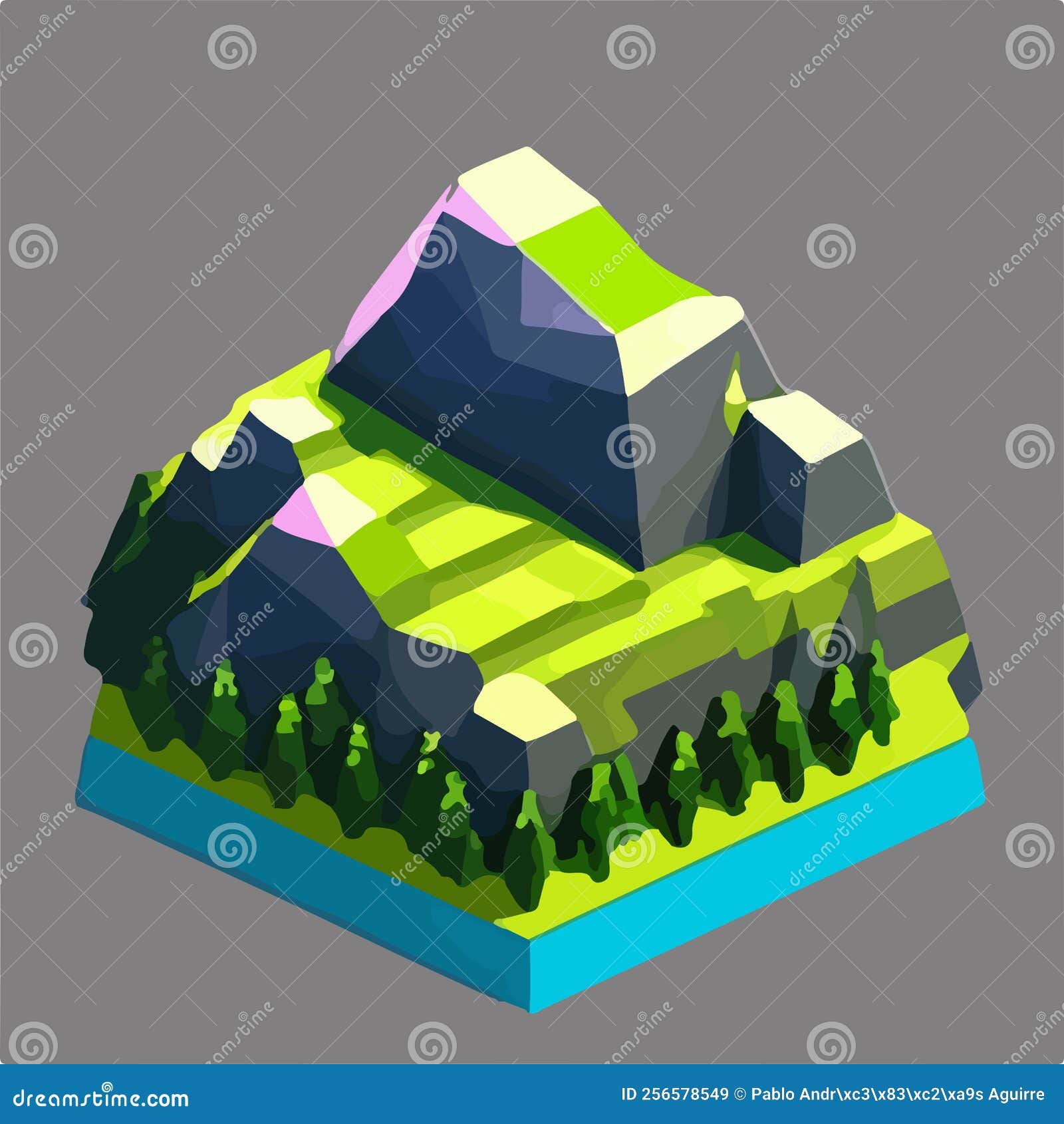 Low Poly Mountains Landscape Vector Stock Vector - Illustration of ...