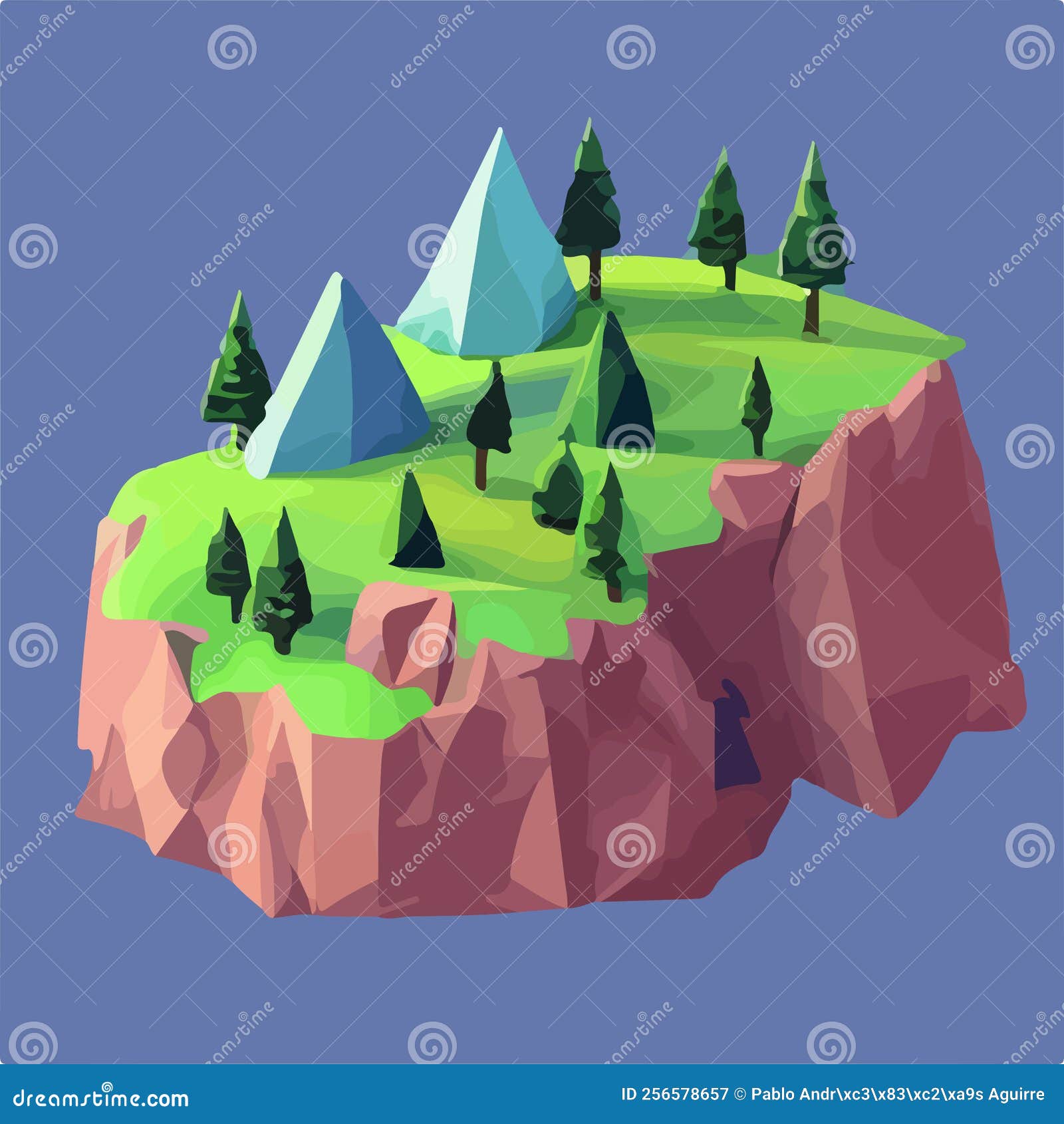 Low Poly Mountains Landscape Vector Stock Vector - Illustration of ...
