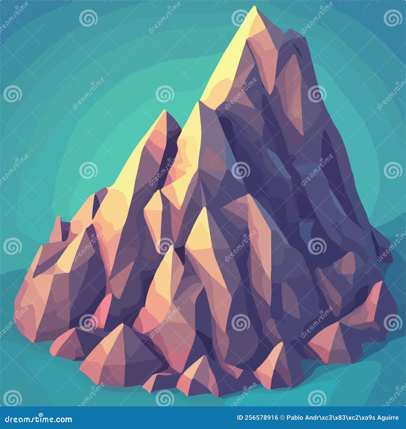 Low Poly Mountains Landscape Vector Stock Vector - Illustration of ...