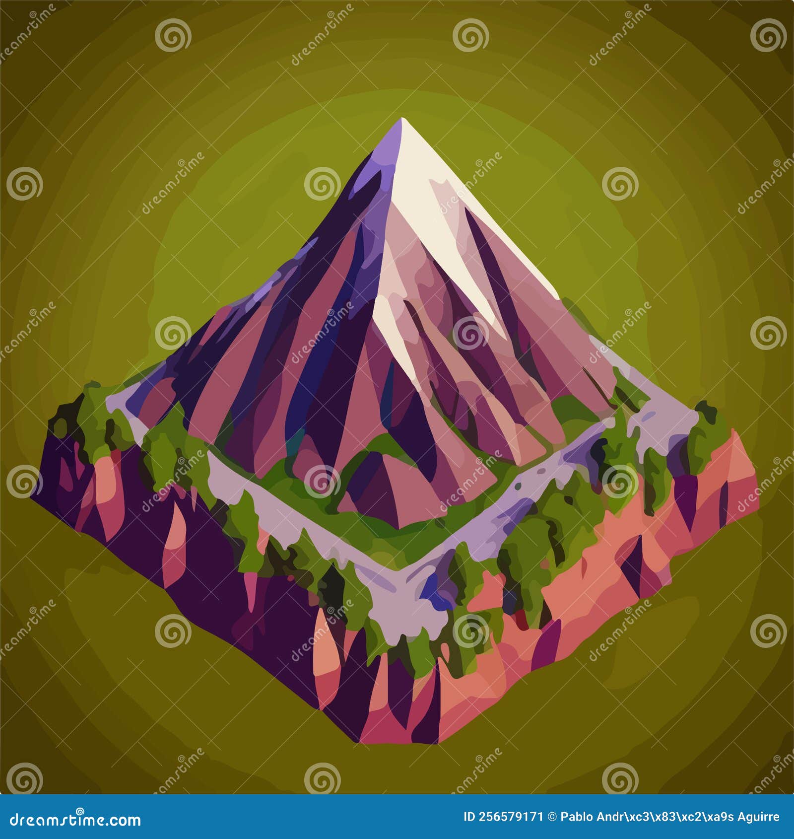 Low Poly Mountains Landscape Vector Stock Vector - Illustration of ...