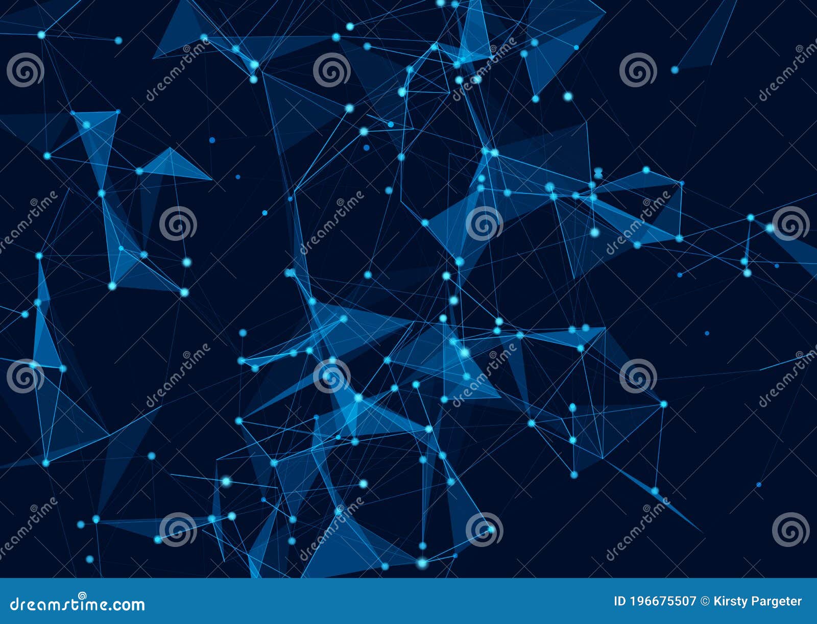 Low Poly Network Communications Background Stock Vector - Illustration ...