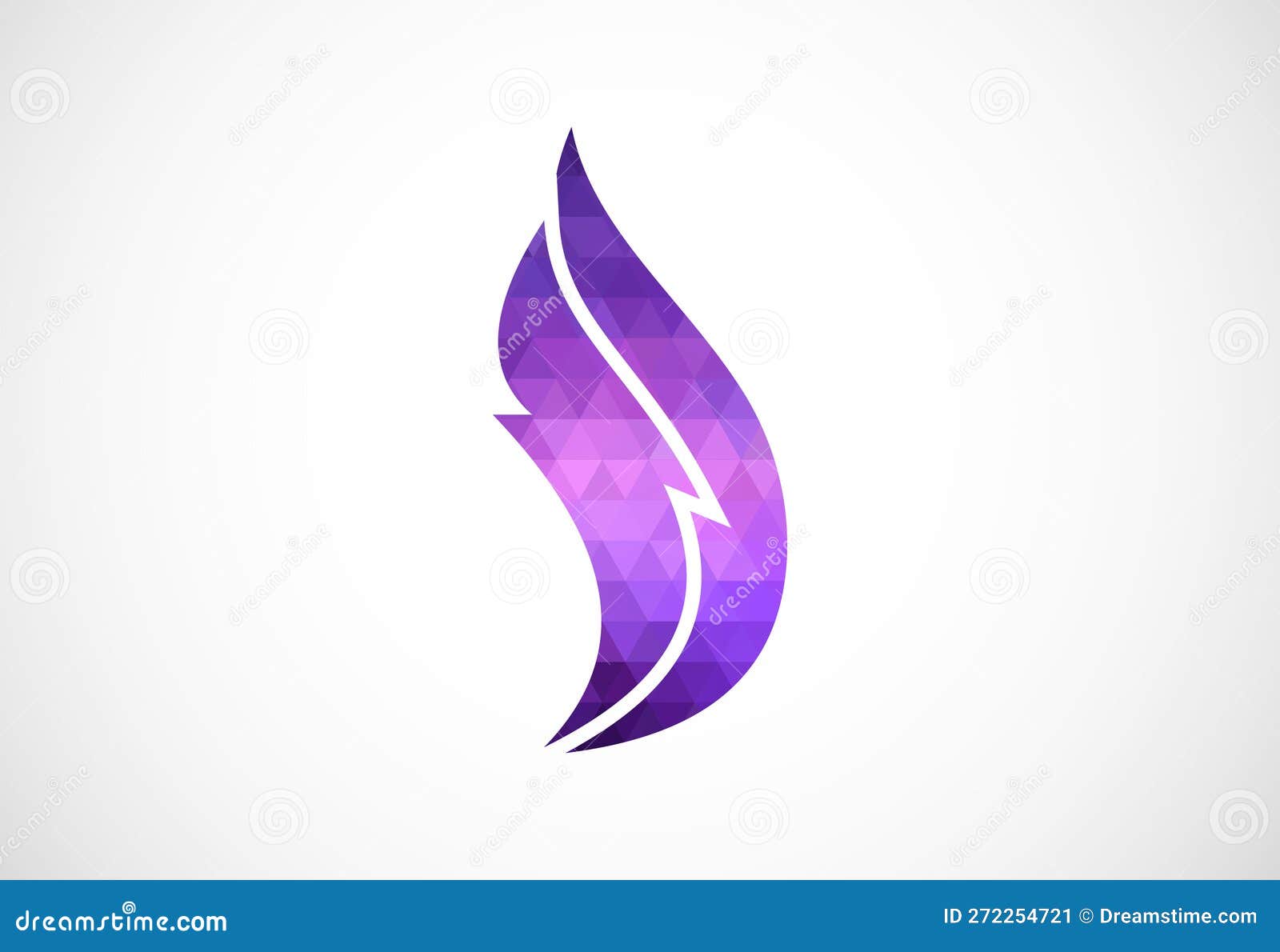 Low Poly and Oil and Gas Logo Design, Vector Design Concept Stock ...