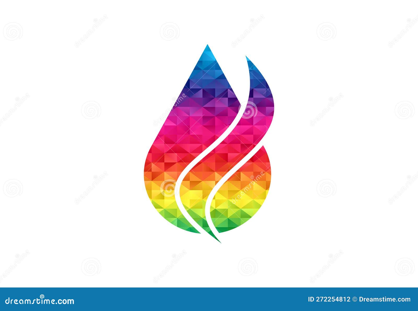 Low Poly and Oil and Gas Logo Design, Vector Design Concept Stock ...