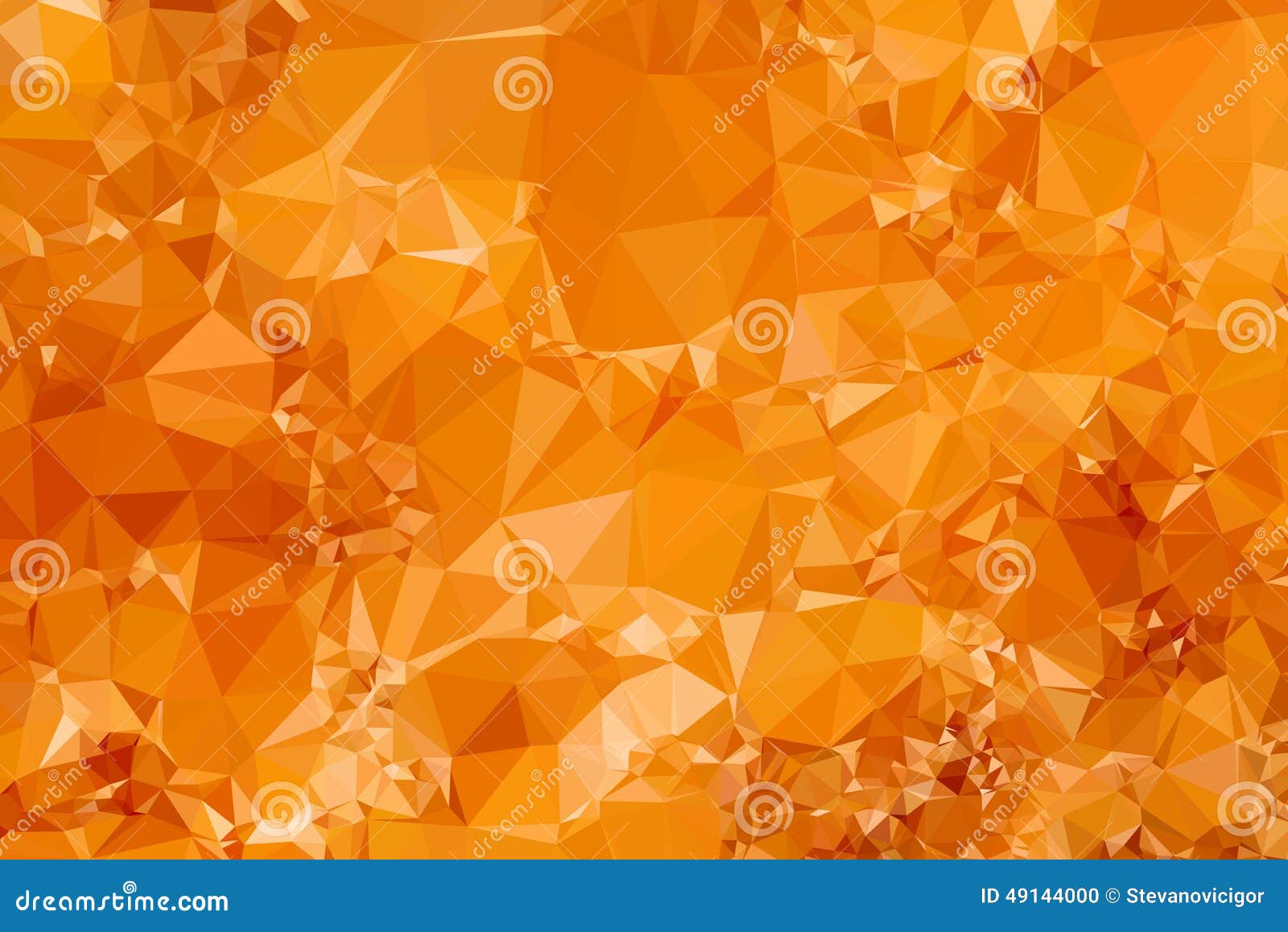 Low Poly Orange Triangular Abstract Background Stock Illustration ...