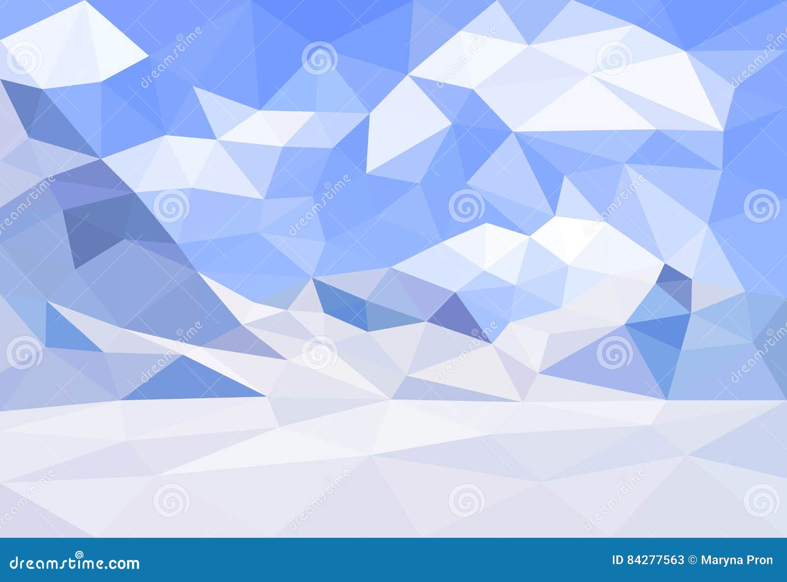 Low Poly, Polygonal Landscape Winter Background. Vector. Stock Vector ...