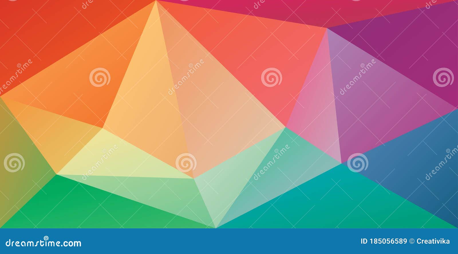 Low Poly Rainbow Background Stock Vector - Illustration of grid ...