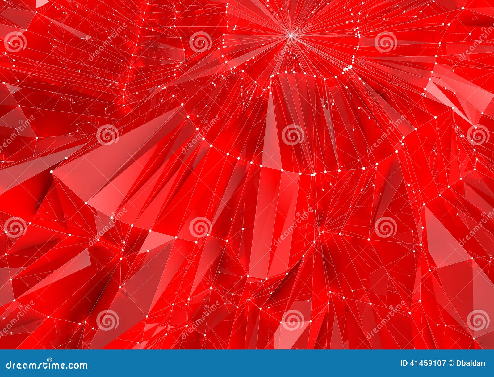 Low Poly Red Reflective Background Stock Illustration - Illustration of ...