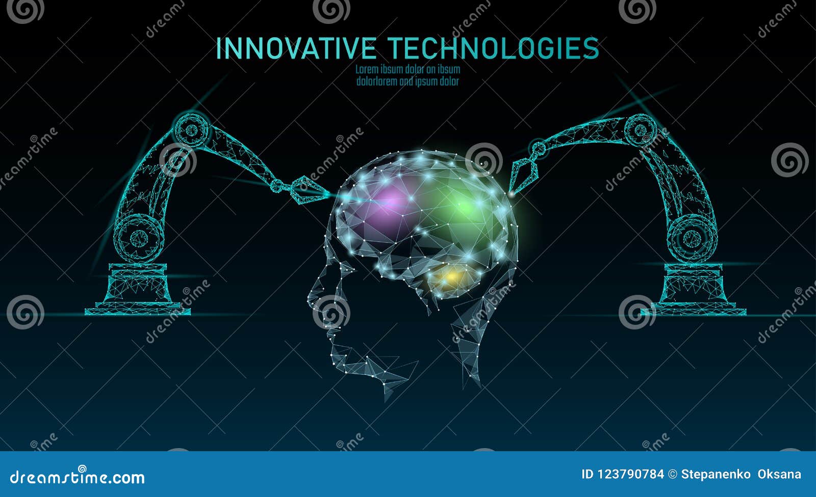 Brain Machine Interface Hand Drawn Outline Doodle Icon. Vector ...
