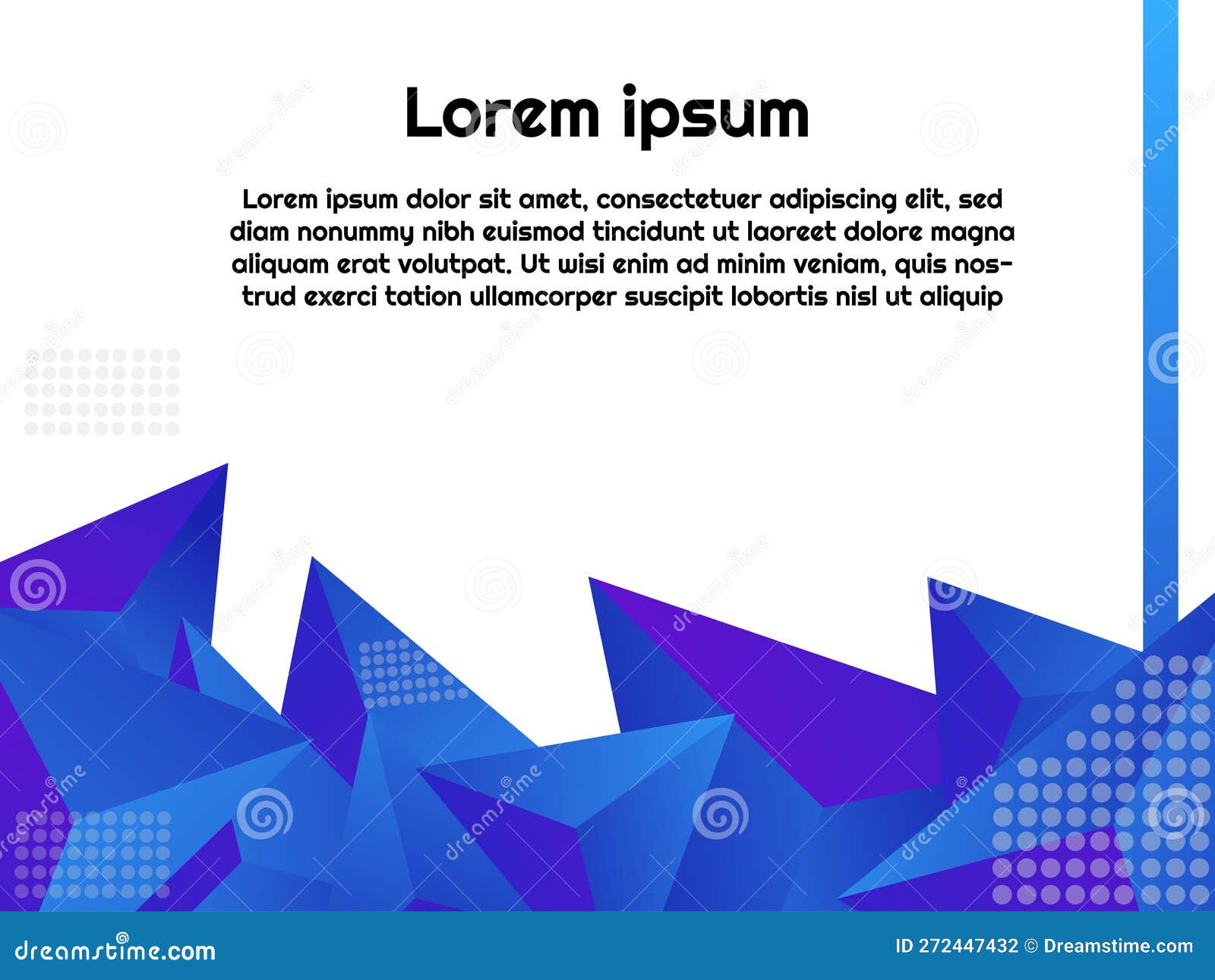 Low Poly Shape Design Blue for Banner Vector. Stock Vector ...