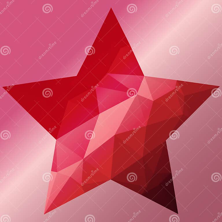 Low poly star stock vector. Illustration of design, wedding - 56220756