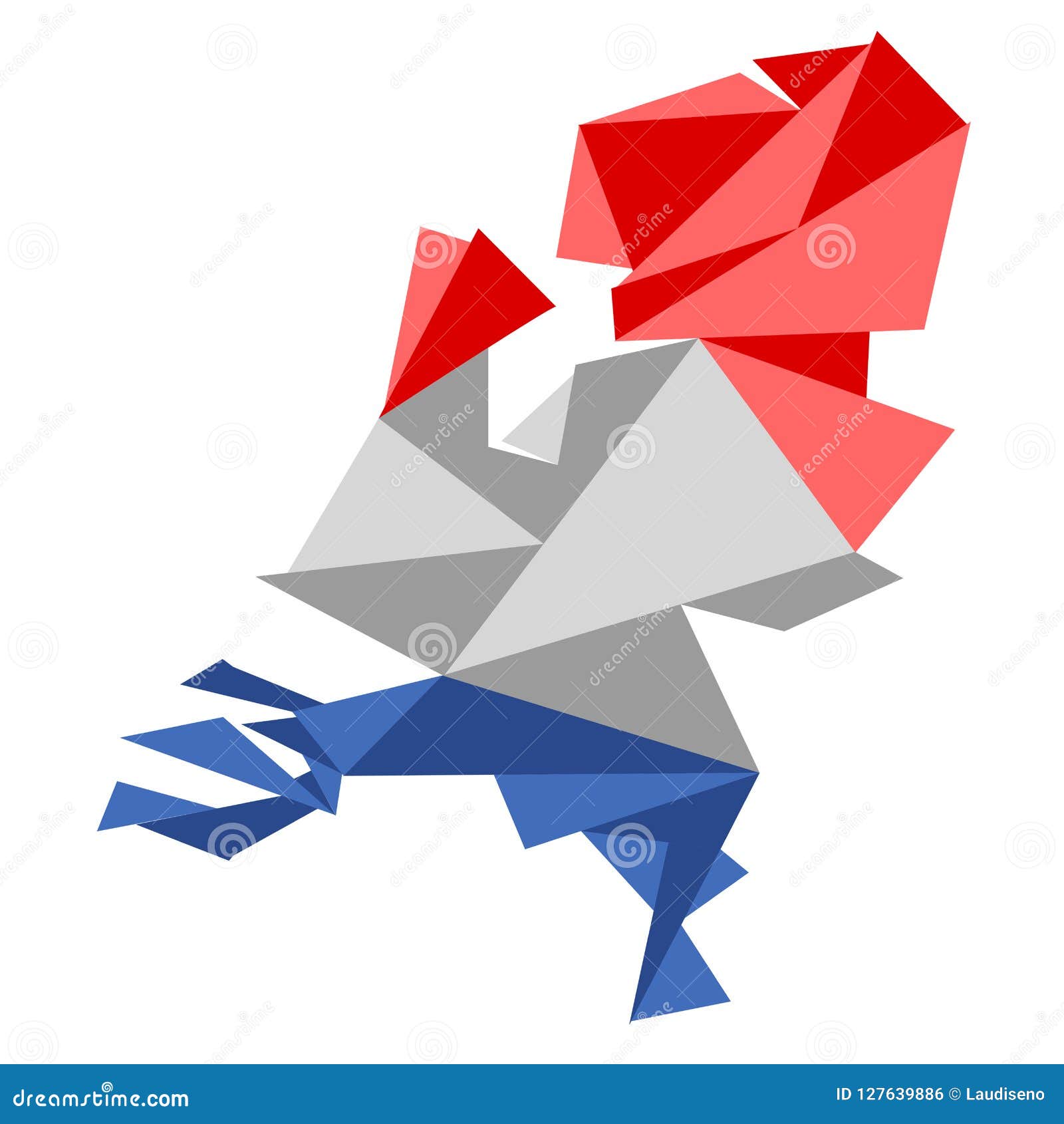 Low Poly Style Map of the Netherlands Stock Vector - Illustration of ...