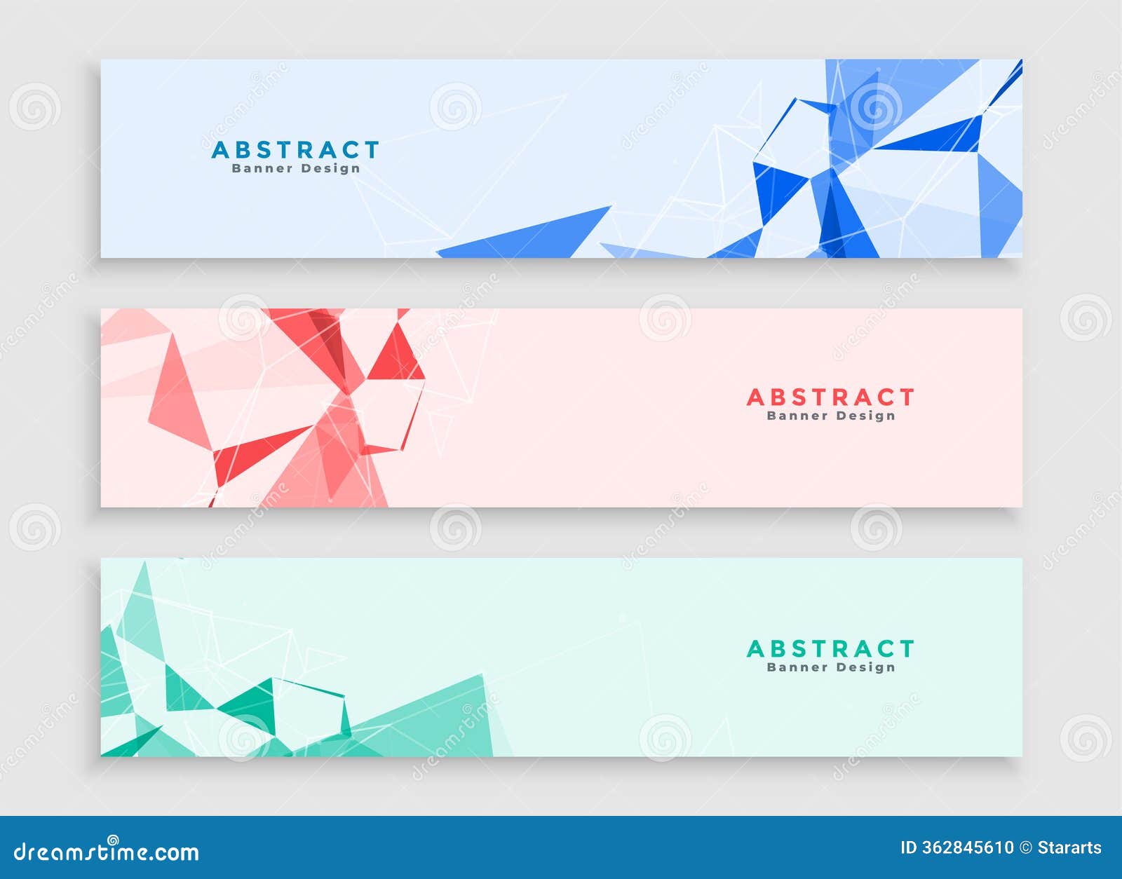 Low Poly Style Wide Web Slider Template for Corporate Information Stock ...
