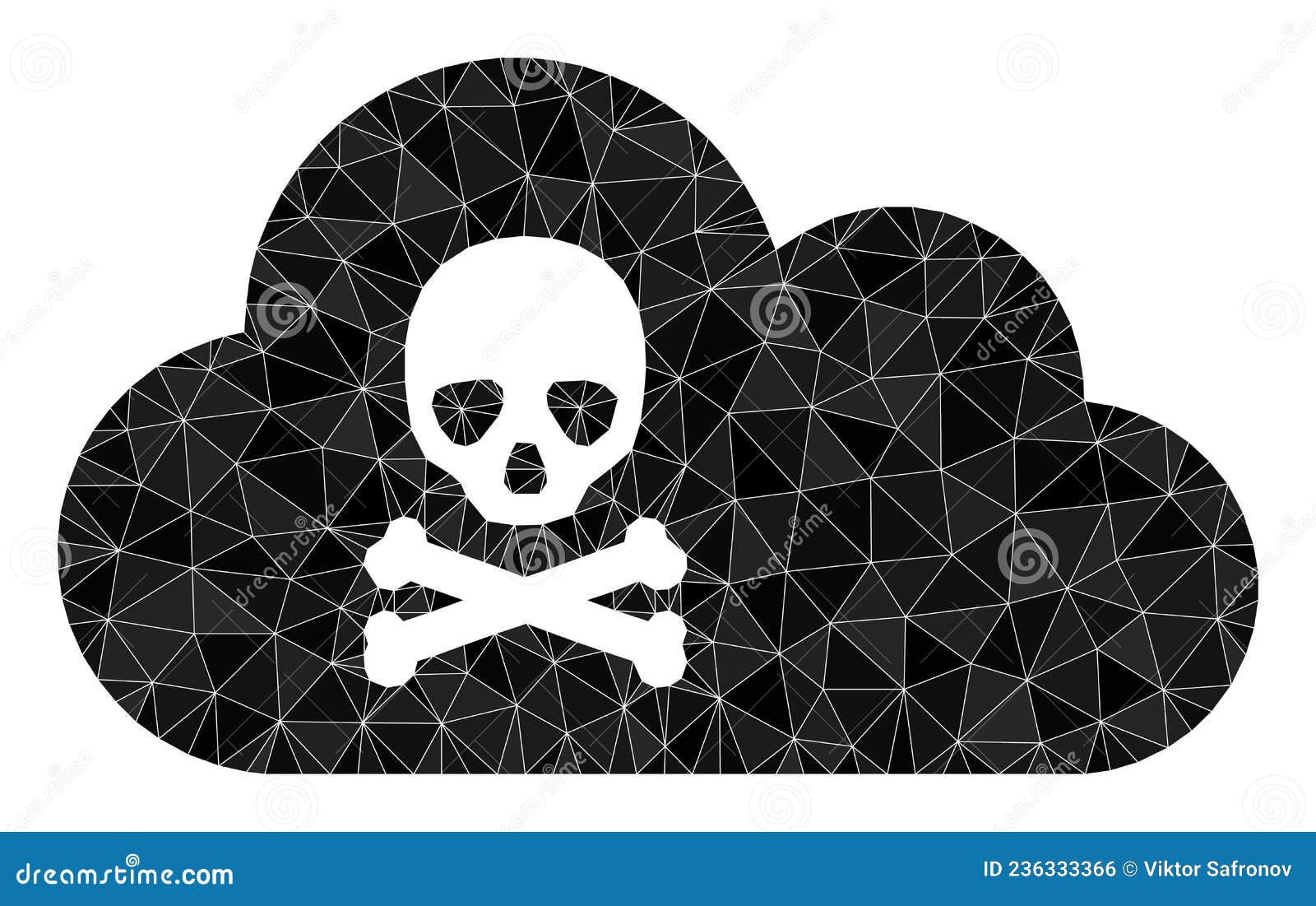 Vector Toxic Gas Triangle Filled Icon Stock Vector - Illustration of ...