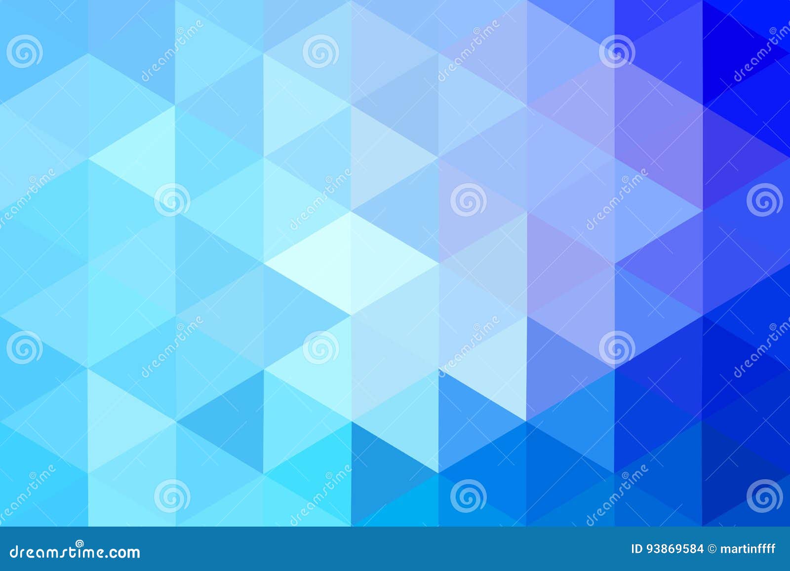 Low Poly Triangular Background - Shades of Blue Vector Stock Vector ...