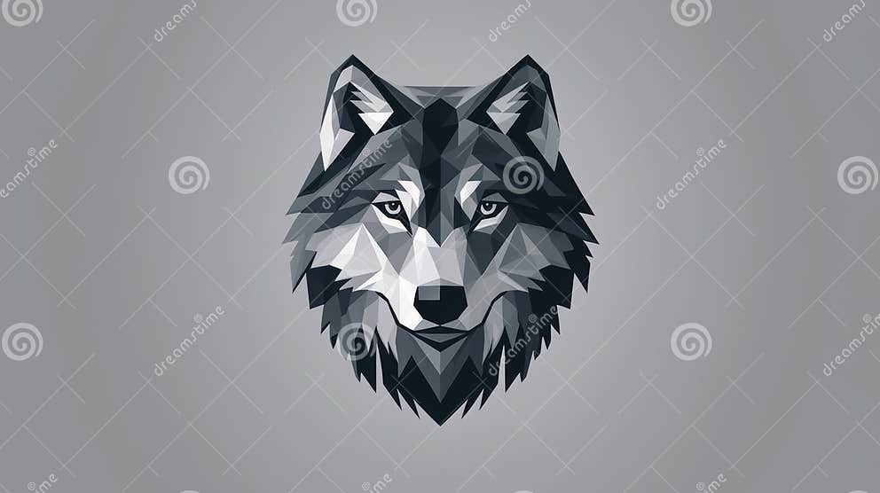 Low Poly Triangular and Wireframe Contemporary Illustration of a Wild ...