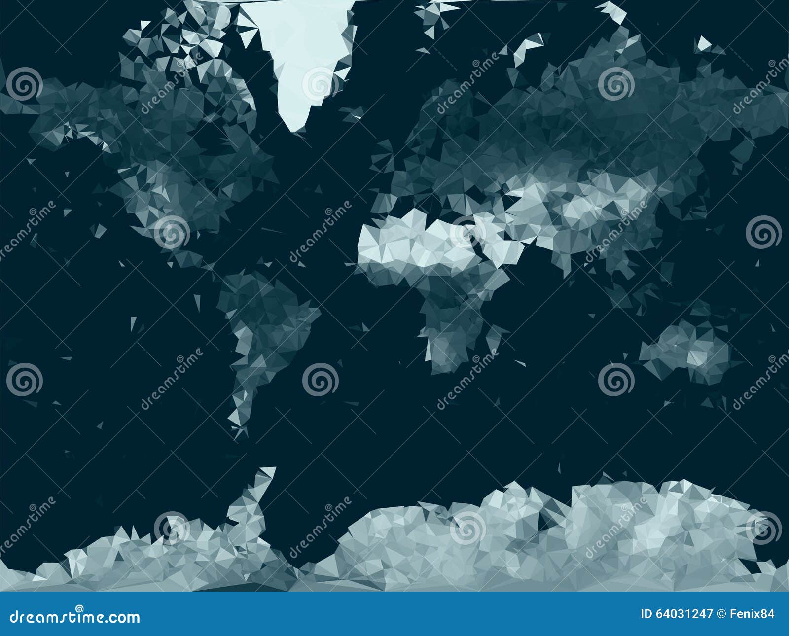 Low poly vector World map. stock vector. Illustration of geographic ...