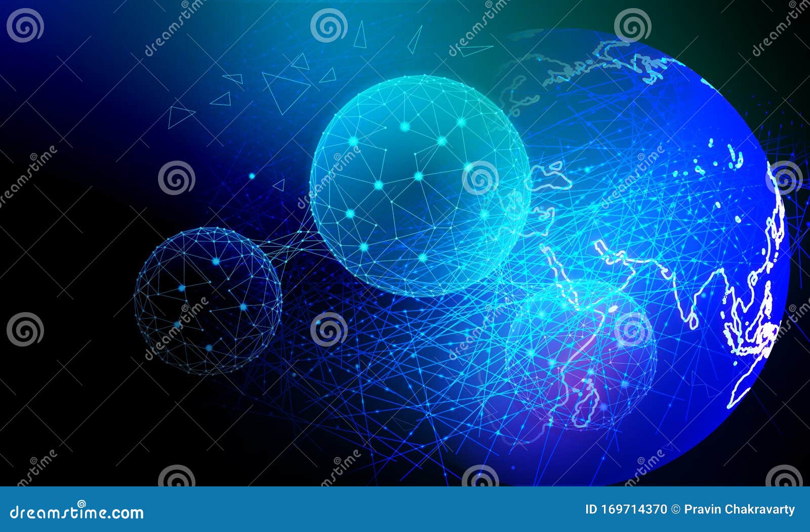 Low Poly Water Molecule Structure 3D Render Concept. Polygonal Science ...