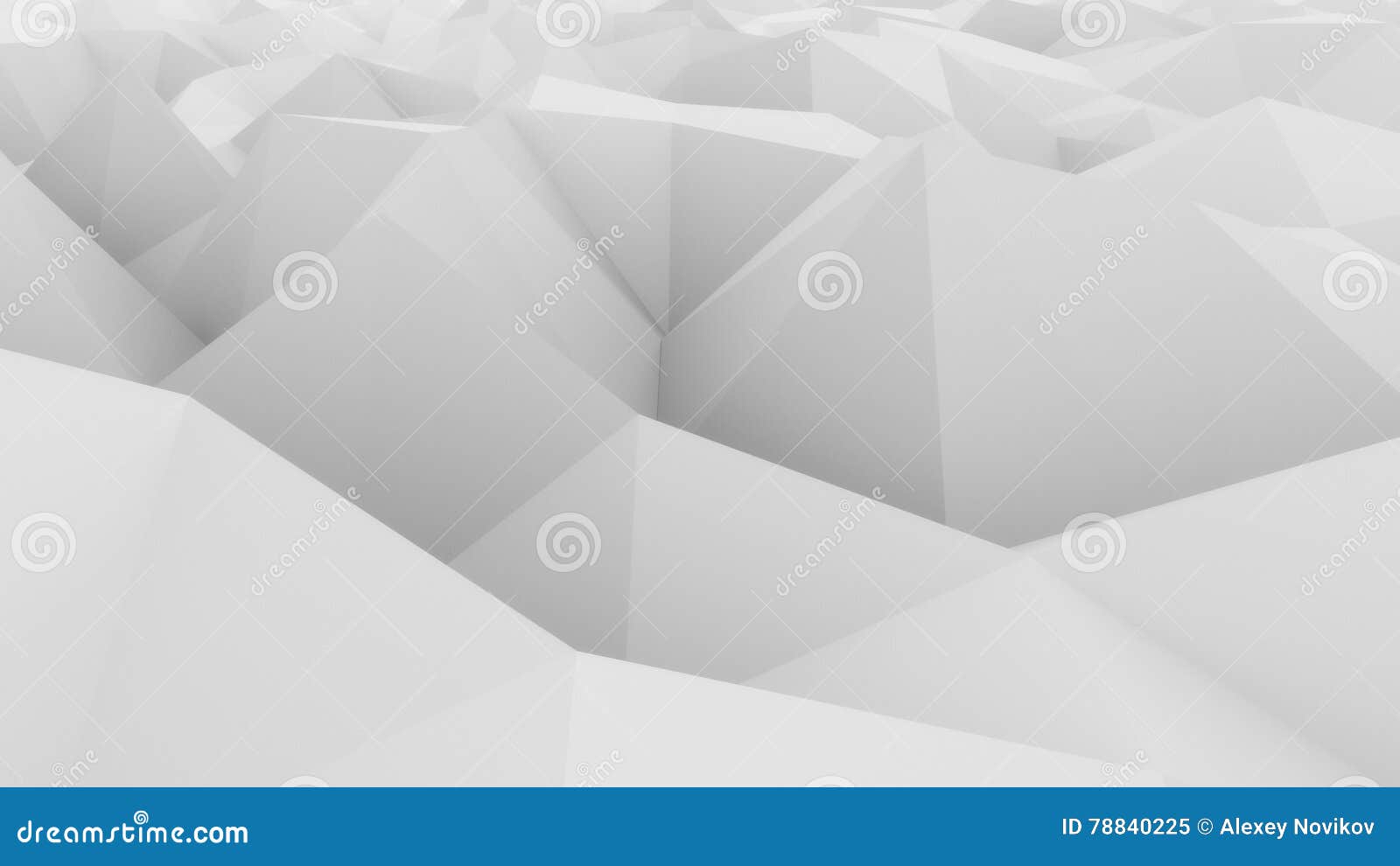 Low Poly White Abstract Polygonal Modern Background. 3D Rendering Stock ...
