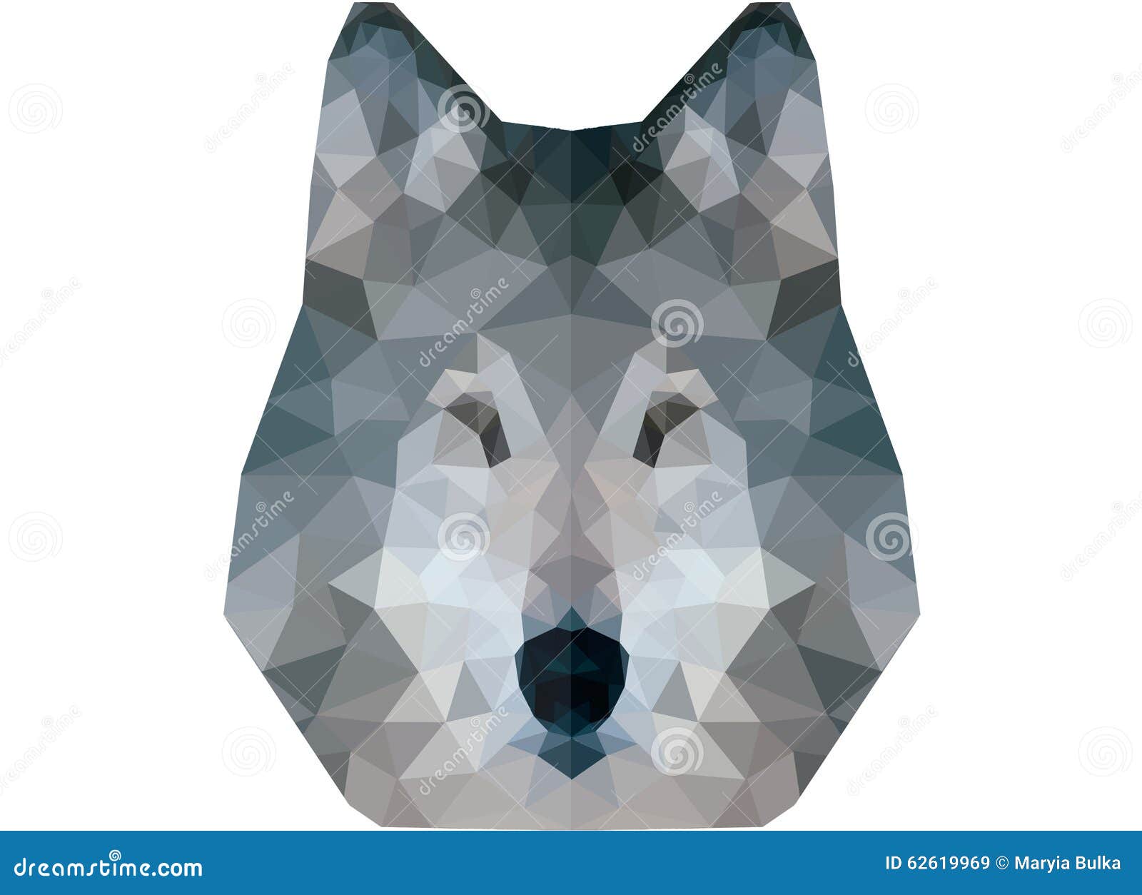 Low Poly Wolf Drawing. Vector Illustration | CartoonDealer.com #138749248