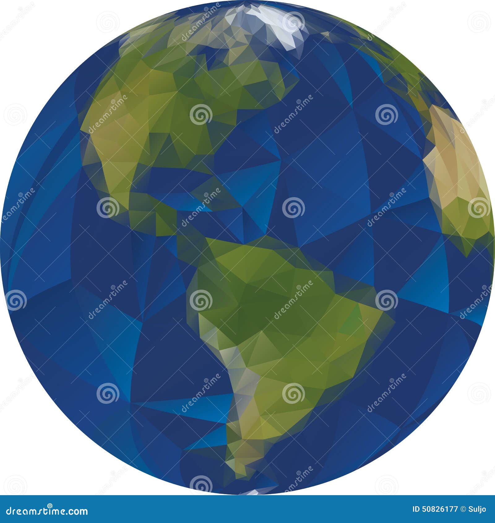 Low Poly World Globe stock illustration. Illustration of icon - 50826177