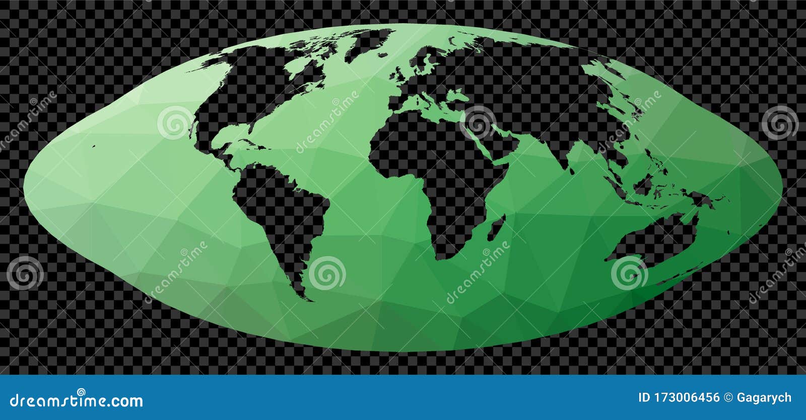 Low poly world map. stock vector. Illustration of globe - 173006456