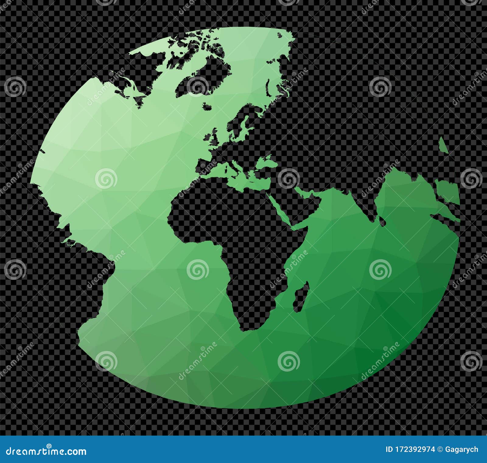 Low Poly World Map. Vector Illustration | CartoonDealer.com #182337950