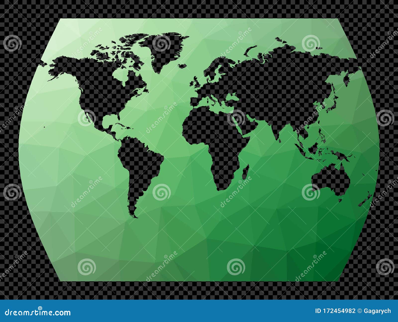Low poly world map. stock vector. Illustration of patriotic - 172454982