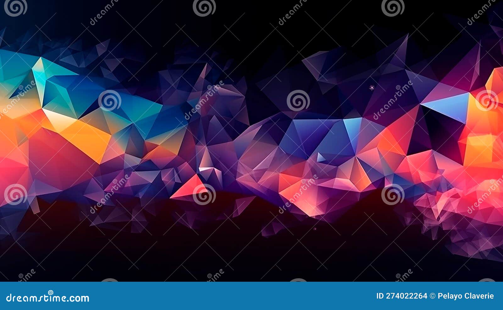 Low Polygon Abstract Background. Wallpaper Stock Illustration ...